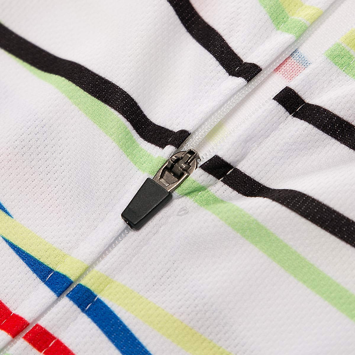 Coconut Ropamo CR Long Sleeve Cycling Jersey Mens, 3+1 Zipper Pockets Bicycle Tops Quick Dry Breathable Biking Shirt (White/Curve, M)