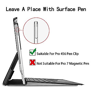 Microsoft Surface Pro 7 Case - MAITTAO Surface Pro 7+ / Pro 6 / Pro 5 2017 / Pro 4 12.3 Inch Tablet Case Accessories Slim Light Folio Stand Case Built-in Surface Pen Holder, Creative Marble 5