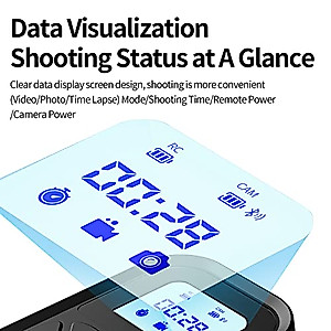 Smart Wireless Remote Control for GoPro - Camera Controller for GoPro Hero 11 Hero 10 Hero 9 Hero 8 MAX LED Display Magnet Charger Port Wrist Strap for Go Pro Accessories