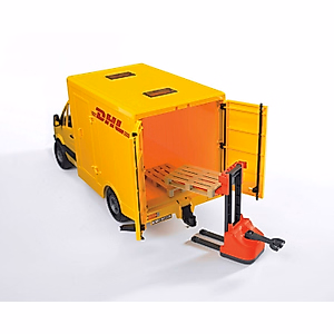 Bruder 02534 Mercedes Benz MB Sprinter DHL Delivery Truck with Hand Pallet Jack