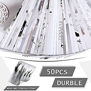 50 Pieces White Neutral Light Grey Aesthetic Wall Collage Kit Trendy Poster for Dorm Aesthetic Room Decor Peaceful White Room Decor Grey White Style Pictures Posters and Prints for Teens Boy Girl