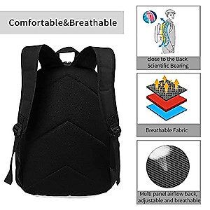 HUIANBPO Bigfoot Believe with UFO and Aliens Art Backpack,Lightweight School College Bookbag Casual Student Travel Laptop Daypack - 17inch