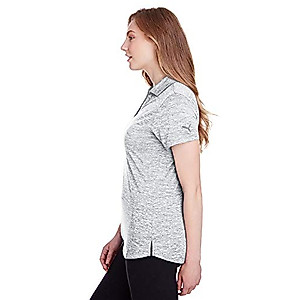 Puma Golf Ladies' Icon Heather Polo M BRIGHT WHITE