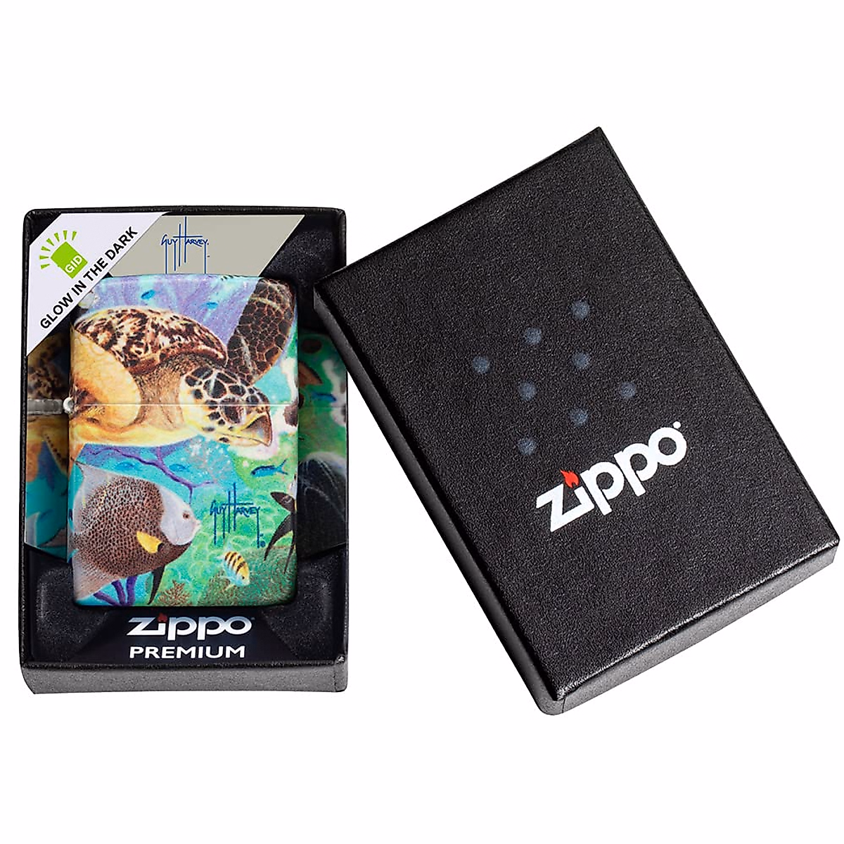 Zippo Guy Harvey 540 Design Glow in The Dark Pocket Lighter