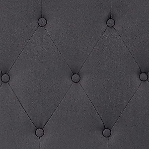 Flash Furniture Cambridge Tufted Upholstered Twin Size Headboard in Dark Gray Fabric