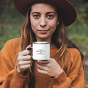 Special Person Gift for Front Desk Agent Receptionist Coworker Humor 12oz Enamel Silver Mug