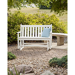 POLYWOOD® Traditional Garden Glider, Slate Grey
