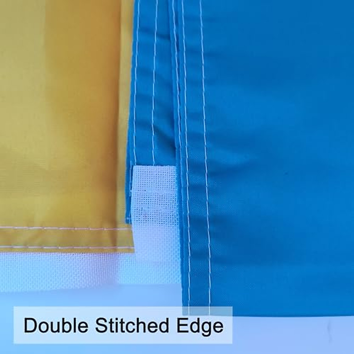 Ukraine Flag 2x3ft Double Sided Ukrainian National Flags Banner,Polyester with Two Brass Grommets for Outdoor Indoor Decor