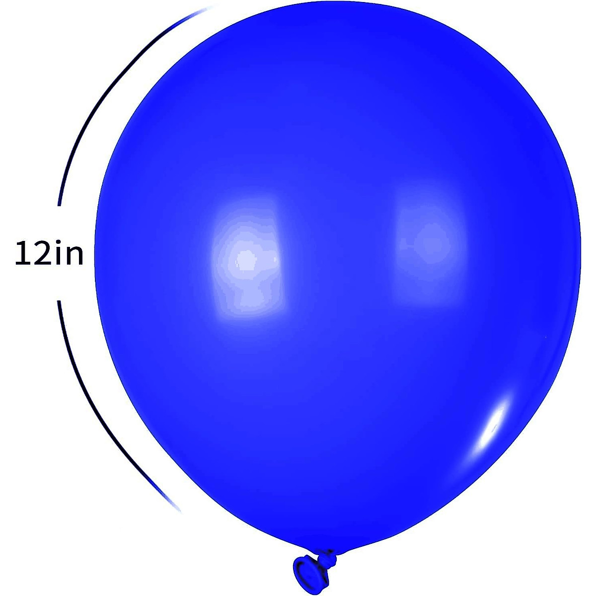 70pcs Royal Blue Balloons,12inch Dark Blue Latex Balloons Garland Arch for Birthday Baby Shower Wedding Valentine's Anniversary Party Decorations(With 2 Ribbons)