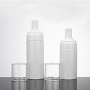 2Pcs 4 Ounce Plastic Foamer Pump Dispenser Foaming Mousse Bottles Empty Storage Container for Cosmetic Facial Cleanser Liquid Skin Care Products Hand
