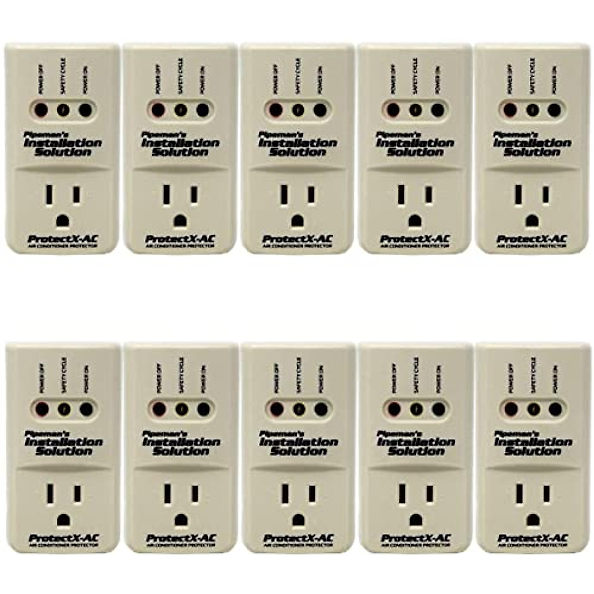 10 Pack Pipeman's Installation Solution AC 85-135V Surge Protector 3600 Watts