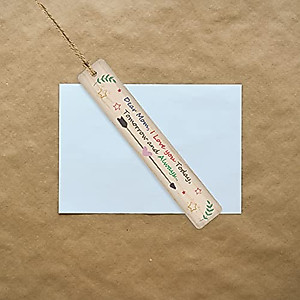 Wooden & Antique - Dear Mom, I Love You Today, Tomorrow and Always. Wooden Bookmarks, Custom Wooded Signed Bookmarks for Women, Book Markers for Men, Bookmarks for Book Lovers.…