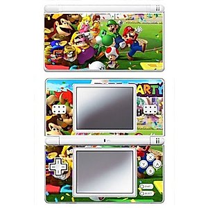 Mario Party Game Skin for Nintendo DS Lite Console