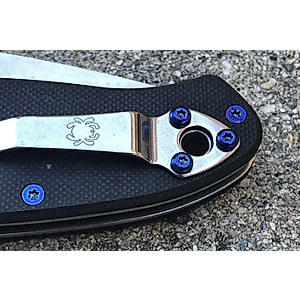 Blue Torx Screws Set for Spyderco Tenacious Resilience Pocket Knife Set of 10pcs TBLU-VAL-10