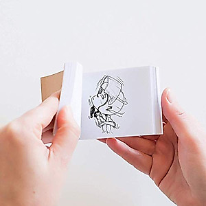 Blank Flipbooks (Flip Book) for Animation, Sketching, and Cartoon Creation, 6 Pack, 4.5” x 2.5”, 180 Pages (90 Sheets), Thick, No Bleed Drawing Paper with Sewn Binding, Fun Creative Craft for Kid