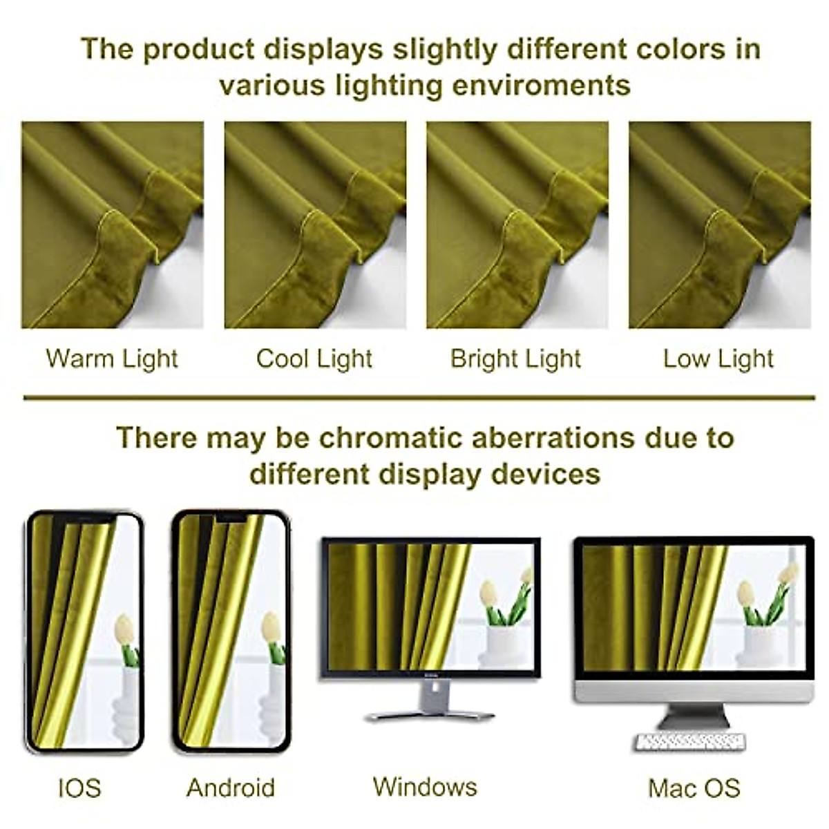 PLEASANT BOULEVARD | Velvet Curtains [2 Panels] Elegant Living Room Bedroom Nursery Window Drape Curtains for Room Darkening, Rod Pocket Style (52 x 84in, Olive Green)