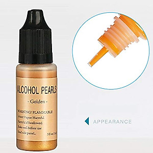 Jiameajani Metallic Resin Pigment Resin Dye Alcohol Inks Concentrated Resin Colorant 15ml DIY Pendant S