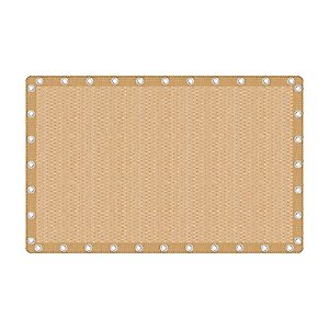 VICLLAX 90% Shade Fabric Sun Shade Cloth Privacy Screen with Reinforced Grommets for Outdoor Patio Garden Pergola Cover Canopy 10x16 FT, Wheat