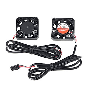 FYSETC Prusai3 MK3S+ Hotend Part Upgraded Dual-Ball Cool Blower Fan 4010 40x40x10mm DC 5V 0.2A Hot End Cooler Radiator for 3D Printer PrusaMK3 MK3S DIY Accessories -Pack of 2