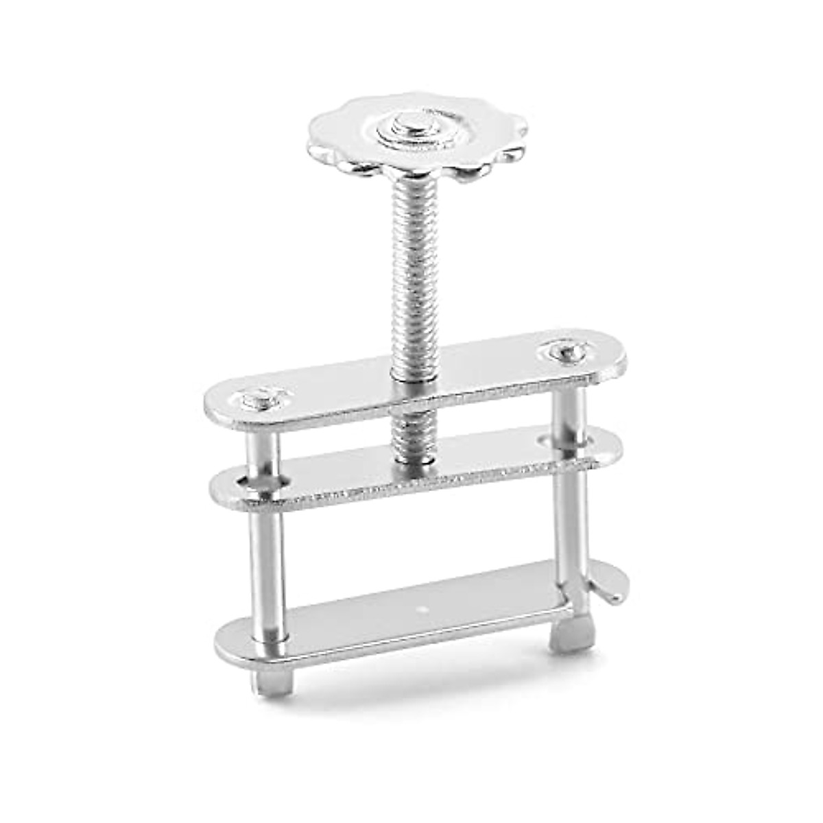 QWORK Flow Control Tubing Clamps, 10 Pack Adjustable Screw Compressor Clamp, Swivel Lower Jaw Restrictor Tubing Clamp