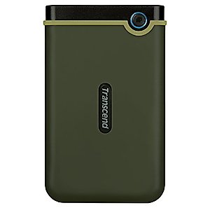 Transcend 2TB USB 3.1 Gen 1 StoreJet 25M3G SJ25M3G Rugged External Hard Drive TS2TSJ25M3G, Military Green