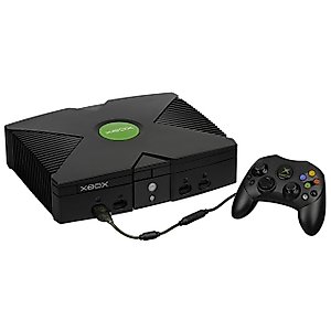 Microsoft Xbox System Bundle w/ 2 Controllers & DVD Remote