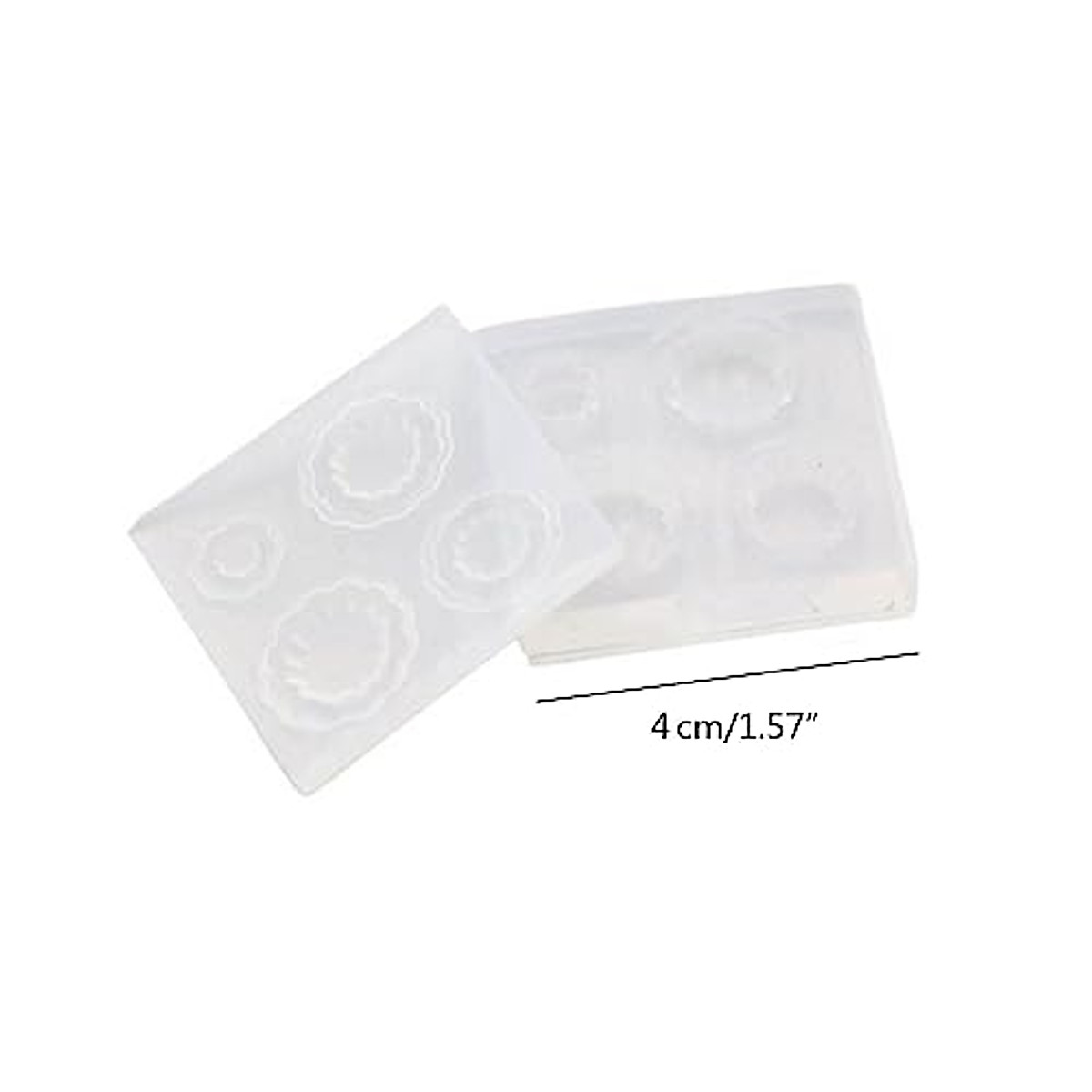 3D Mini Tray Resin Moulds,Fruit Plates Silicone Mold,Miniture Food UV Resin Casting Mold for Jewelry Making