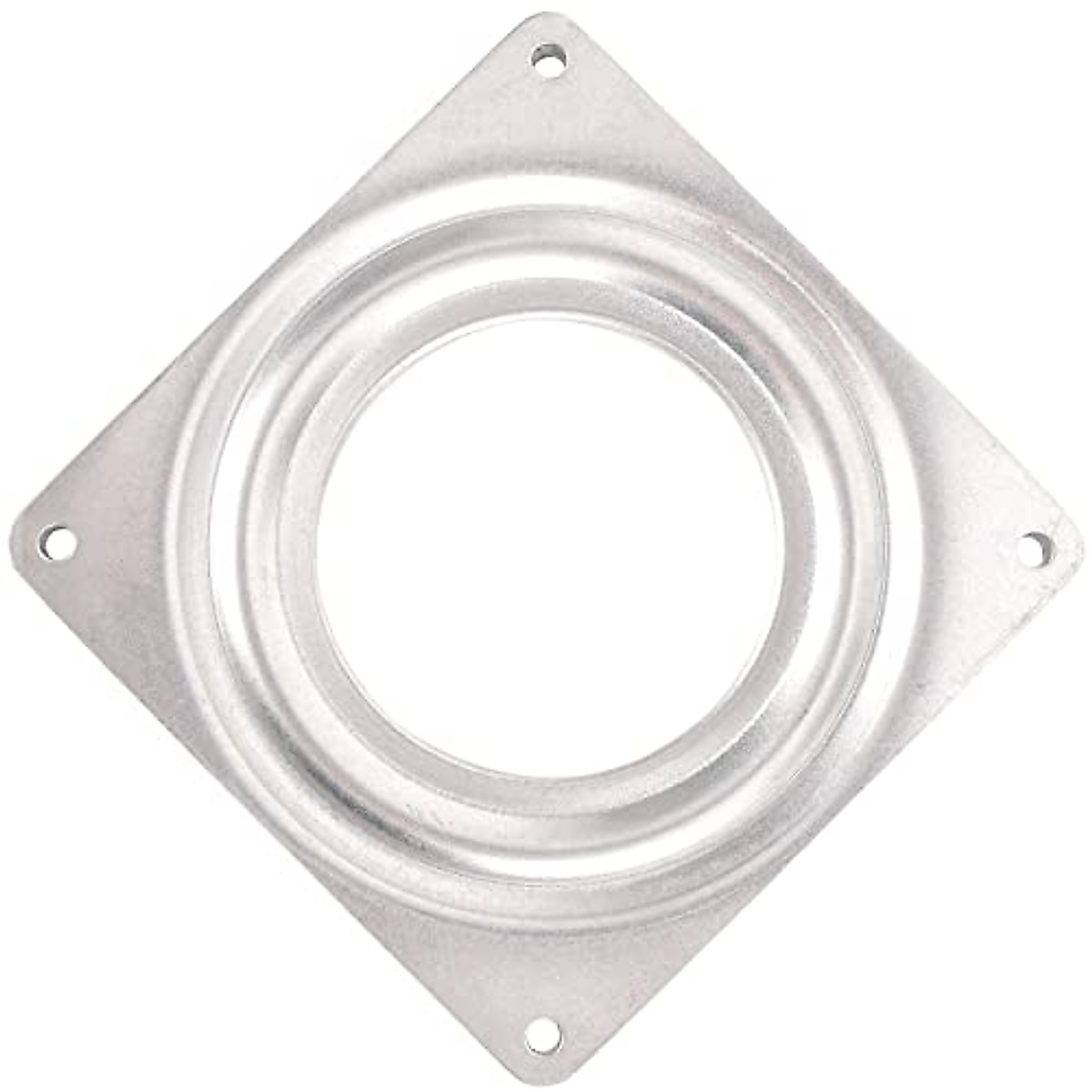 10Pcs 4-Inch Susan Turntable Bearings for Lazy Susans, Square Rotating Bearing Plates, Heavy-Duty Lazy Susan Hardware Swivel Plates, Perfect for Swivel Plates, Corner Cabinets, and Revolving Shelves