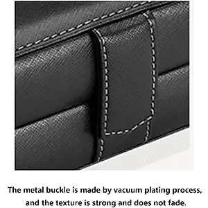 Watch Holder Leather Watch Box 3 Slot Travel Watches Storage Case Holder Jewelry Organizer Pouch Elegant Portable Watch Organizer (Color : Black2) (Red)