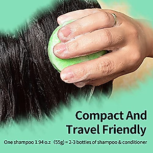 Argan Oil Macadamia Oil Shampoo bar 2 in 6 shampoo and conditioner, Vegan Solid Bars For All Hair Types-Beamarry