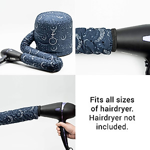 Bonnet Hood Hair Dryer Attachment by Hair Flair • Suitable For All Types of Hair & Hair Extensions • Perfect For Travel • Award Winning Original Patent • Deluxe Softhood • Healthy & Damage Free (Navy)