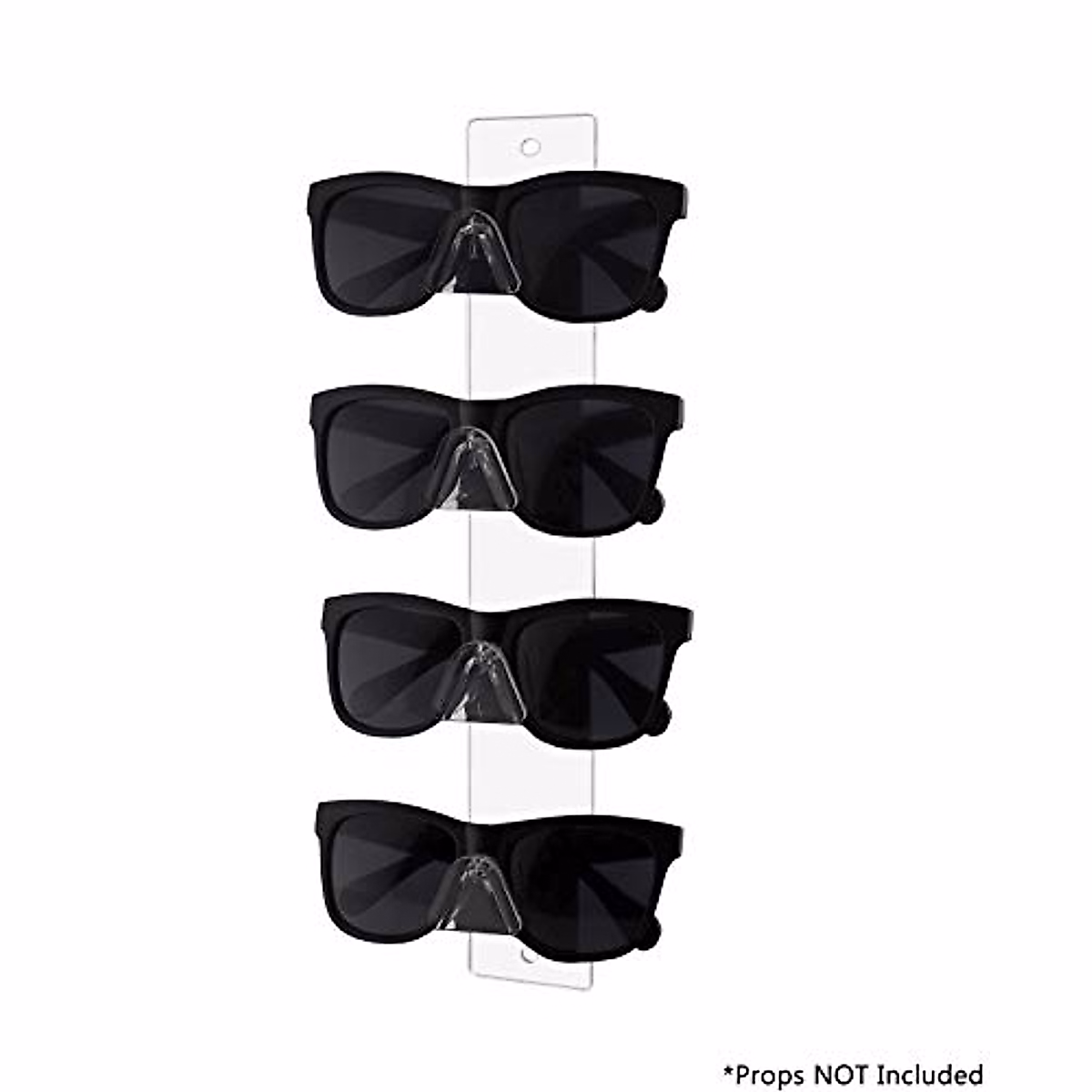 Marketing Holders Glasses Display 4 Pairs Holder with Hanging Hardware Retail Space Saver Organizer Storage Hanger Warehouses Wall Mount Eyeglasses Clear Acrylic Spectacles Safety Glass Labs