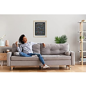 National Parks Scratch Off Map of United States Poster [Charcoal Grey], ALL 63 Parks, US Travel Map Print, USA Gift for Travelers Road Trip Adventure Journal, Fits 12”x16” frame by Bright Standards