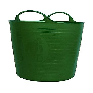 Red Gorilla Small Flexible Plastic Tub, Toy Storage, Laundry, Gardening & More, 14 Liter/3.7 Gallons, Green