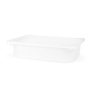 Ikea 800.892.39 TROFAST Storage Box, White; 16.5" x 11.75" x 4 ", Stackable, Compatible with Trofast Frames and Lids, Made of Polypropelene