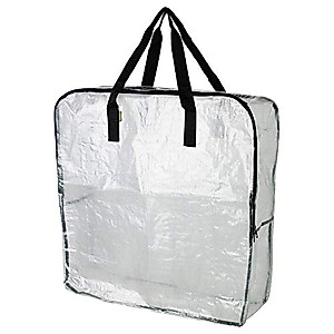 Pack of 3 - Extra Large Clear Storage Bag for Clothing Storage, Under the Bed Storage, Garage Storage, Recycling Bags