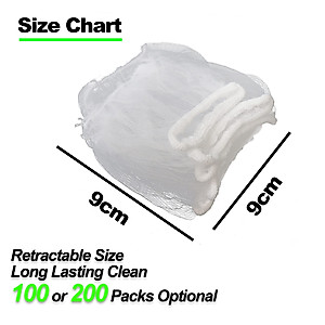 Disposable Mesh Sink Strainer Bags- 100 Pcs Kitchen Sink Strainer Trash Bag High Elasticity Sink Strainer Filter Mesh Bag for Collecting Kitchen Food Waste Leftover Garbage Kitchen Sink