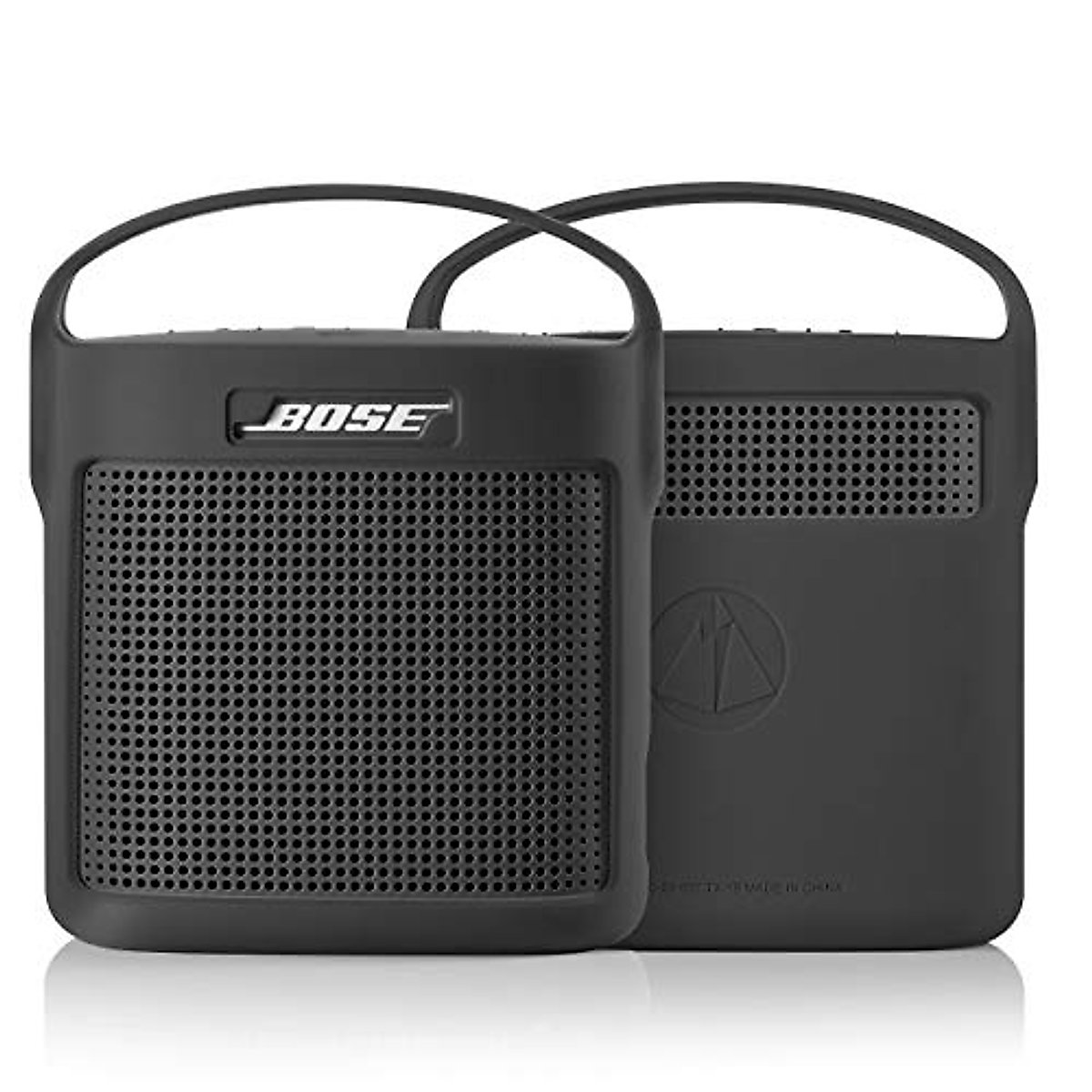 TXEsign Protective Silicone Stand Up Case with Handle Compatible with Bose SoundLink Color Speaker II（Dark Gray