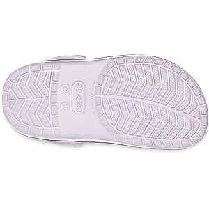 Crocs Unisex-Child Crocband Clogs (Little Kid/Big Kid), Lavender/Neon Purple, 2 Little Kid