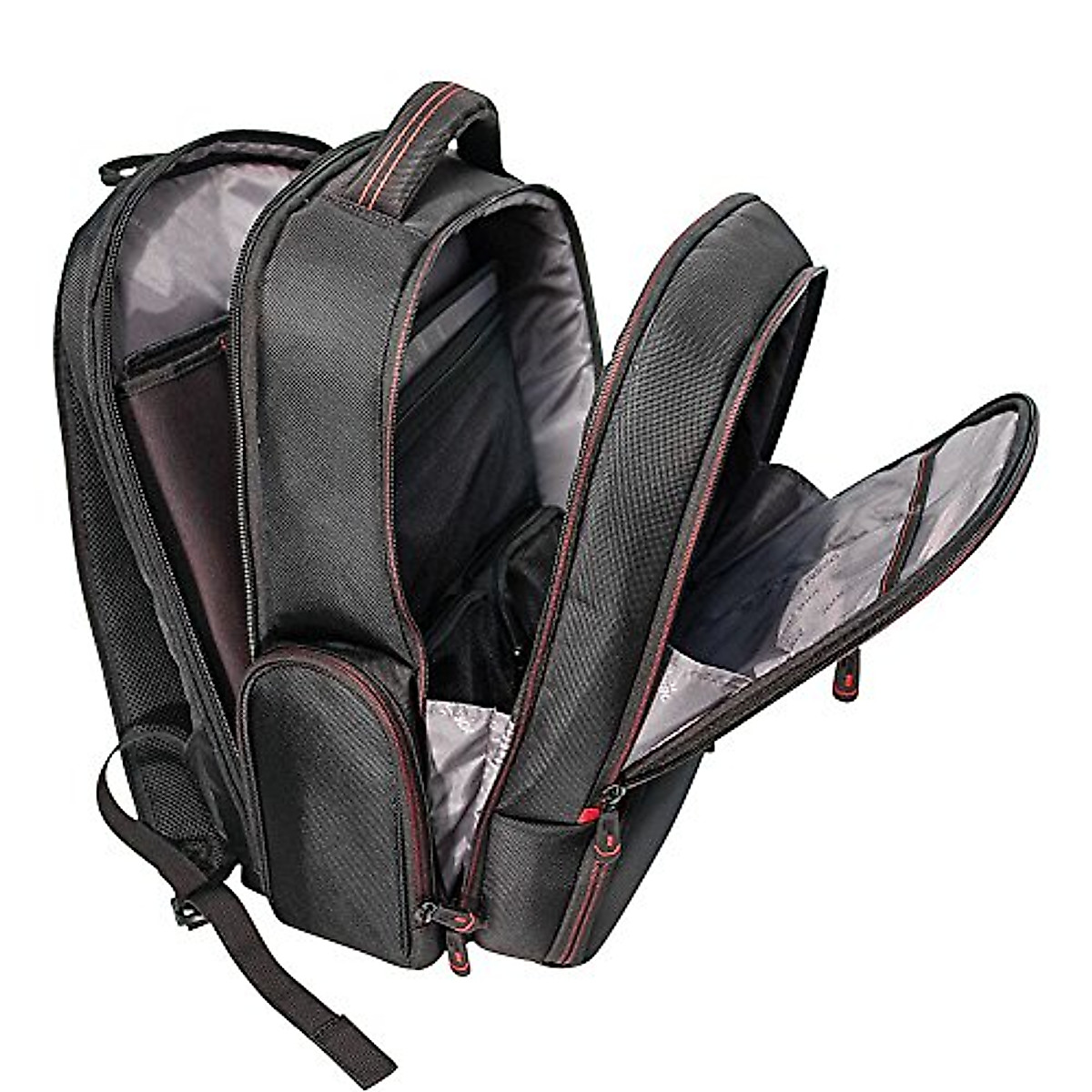 Mobile Edge Professional Laptop Backpack 16 Inch PC, 17 Inch Mac, Checkpoint Friendly, Adjustable Laptop Section, Padded Shoulder Straps, Trolley Strap, Black, Men, Business, MEPBP1