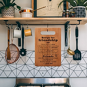 MY-ALVVAYS Friendship Gifts for Women Friends, Friend Gifts for Women Men, Friend Cutting Board Gift, 7"x11", Double-Sided Use -063