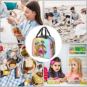 Rasgruta Lunch Box Large Capacity Lunch Bag Cute Insulated Bento Lunch Box For Boys Girls Women