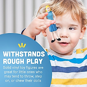 Creative Minds Marvel Education Diverse Abilities Toy Figure Set for Kids Ages 3+, Set of 6 Inclusive Toy Figurines with Wheelchairs, Canes, and More, Multicolor