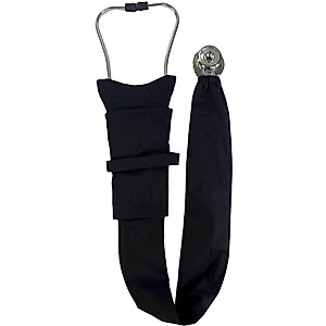 Solid Black Sparkling EARTH Stethoscope Cover - 100% Cotton, Built-In Utility Pocket and Utility Strap - Made in the USA!
