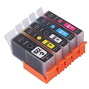 Printer Cartridge Ink Cartridge with Ink for PIXMA IP4870 IP4970 IX6560 Printer (BK BK C M Y 5 Colors)