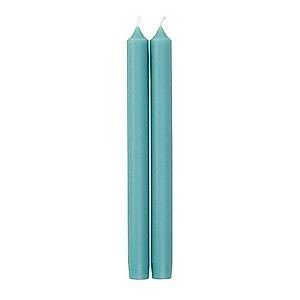 Caspari Straight Taper Candles in Turquoise - 2 Per Package