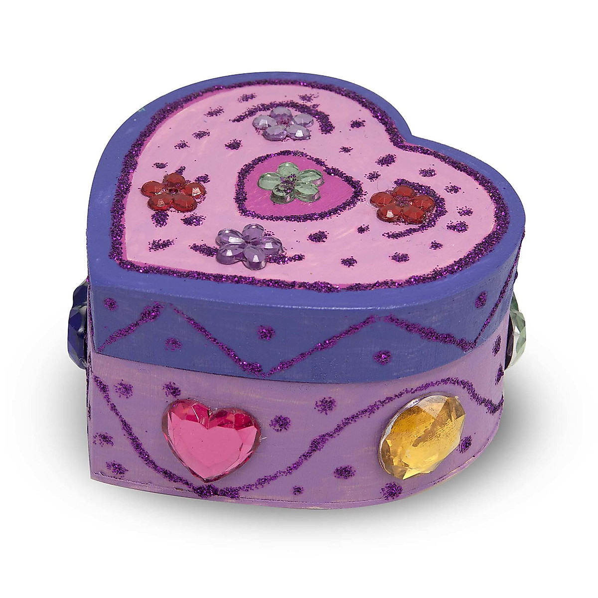 Melissa & Doug Decorate-Your-Own Wooden Heart Box Craft Kit