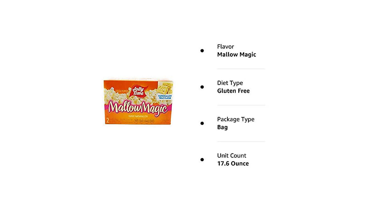 Jolly Time Mallow Magic Marshmallow Popcorn - 4 Boxes of Sweet Gourmet ...