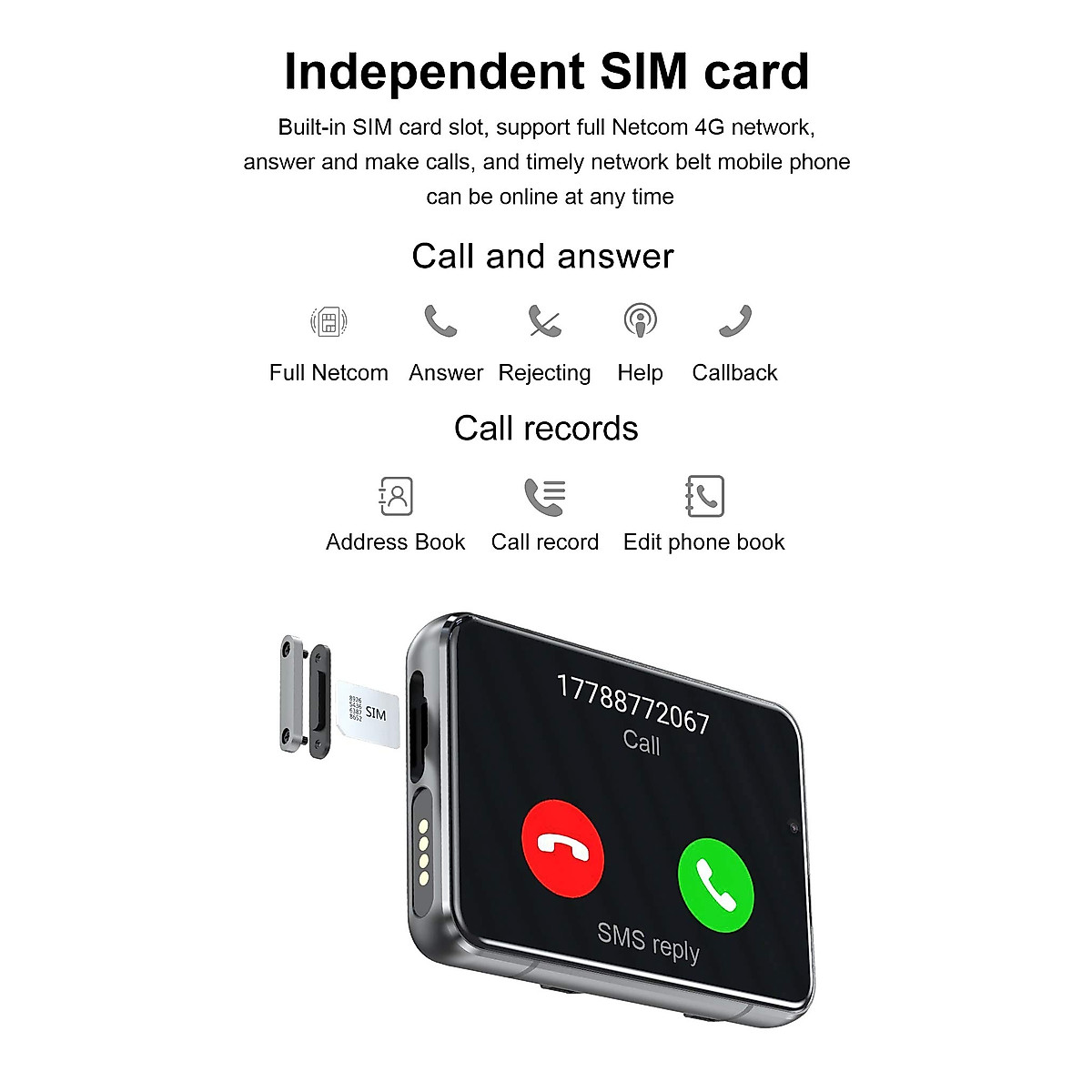 Rainbuvvy Smart Watch for Men, 4G Smartwatch for Android and iOS 2.88Inch Touch Screen Android 9.0 OS 4GB+64GB Activity Tracker with Face Unlock Dual Cameras WiFi GPS Detachable Band (Silver)