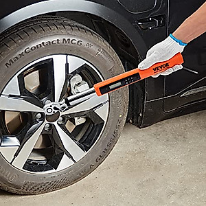 VEVOR Digital Torque Wrench, 3/8" Drive Electronic Torque Wrench, Torque Wrench Kit 3.7-37ft.lb/5-50n.m Torque Range Accurate to ±2%, 3-Mode Adjustable Torque Wrench Set with LED Buzzer Calibration